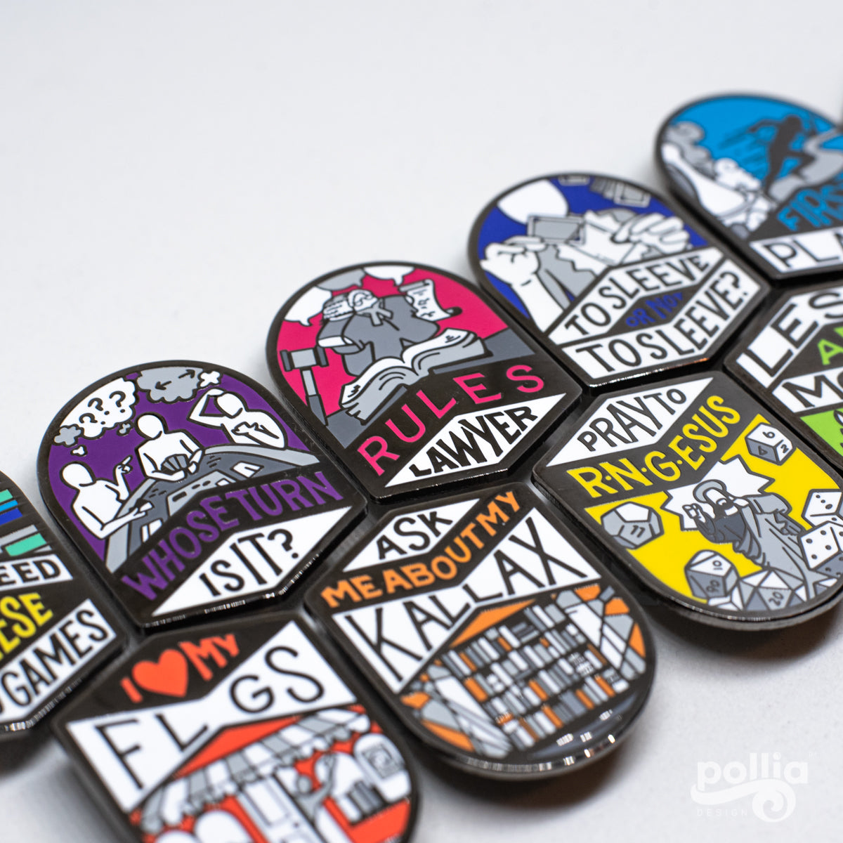 Tabletop Game Pins – Pollia Design