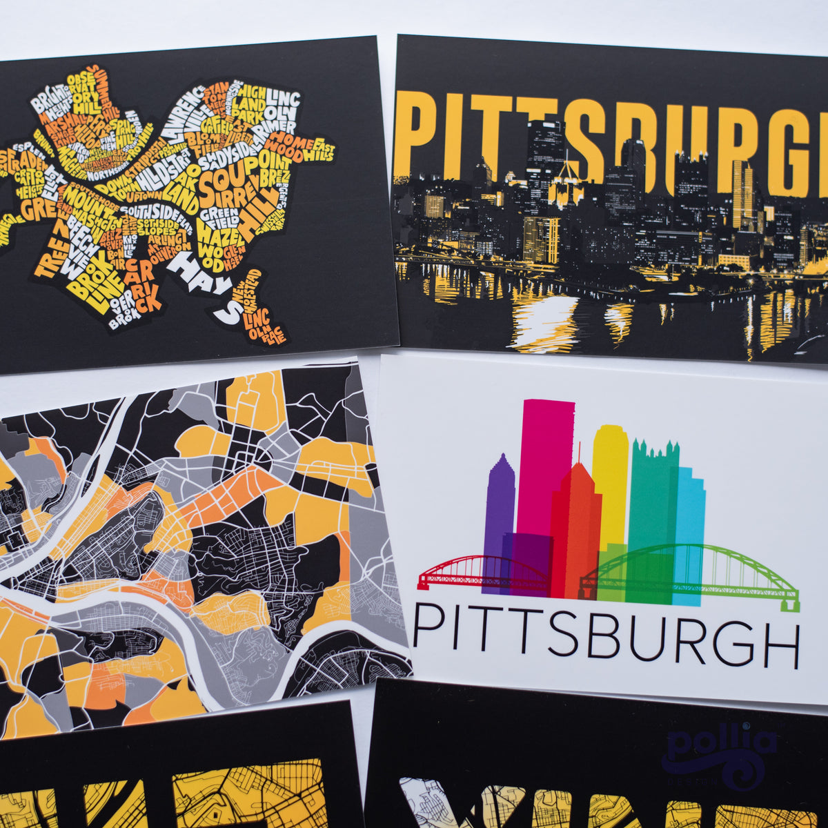 Pittsburgh Postcard Prints – Pollia Design
