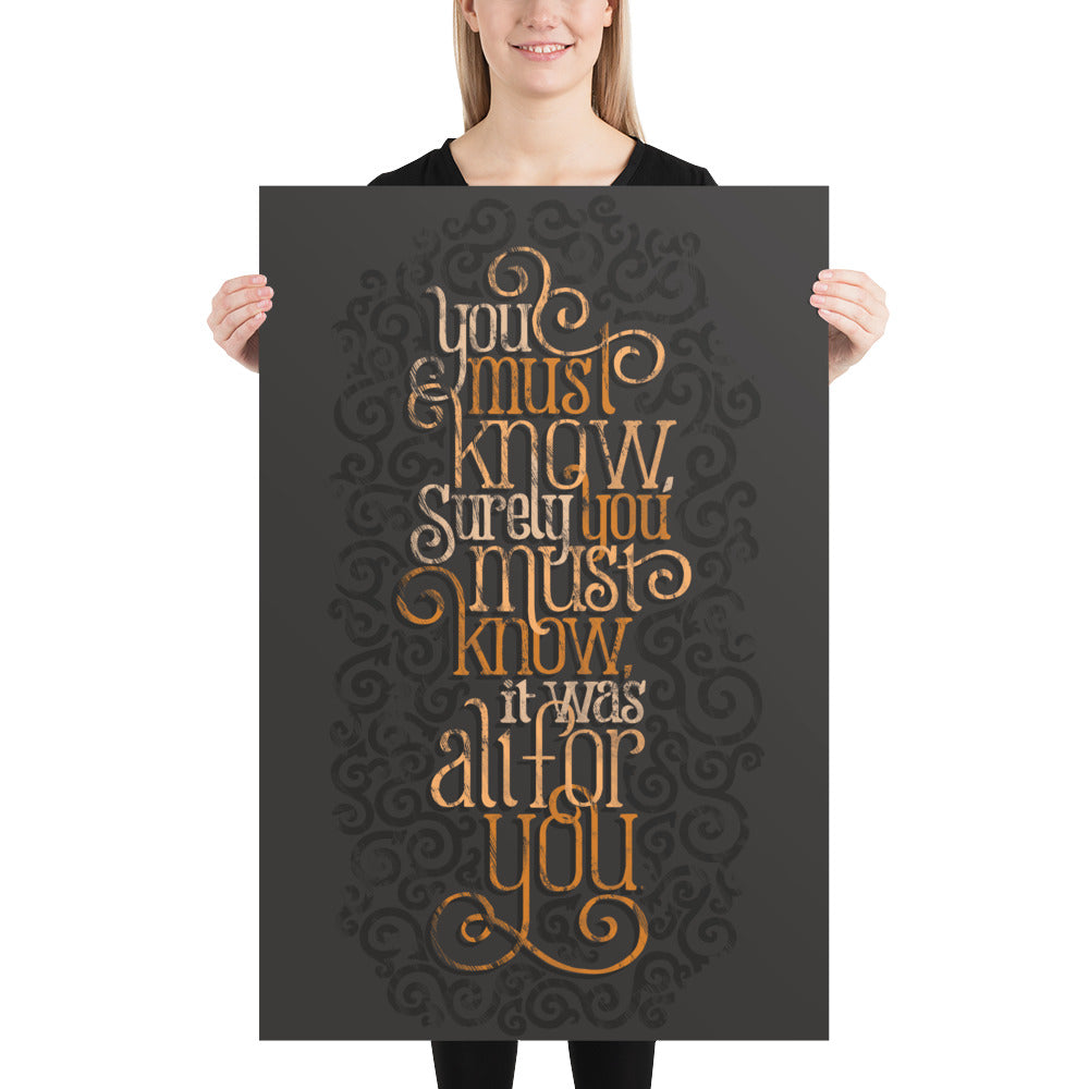 Surely You Must Know Poster – Pollia Design